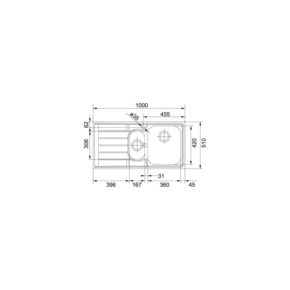 Chiuveta Franke NET 651 Inox Microdekor